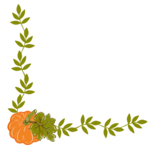 Download Autumn Pumpkin Corner Decoration Borders & Corners Online ...