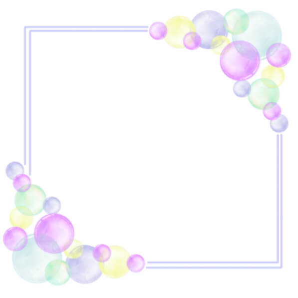 Download Pastel Bubble Frame Frames Online - Creative Fabrica