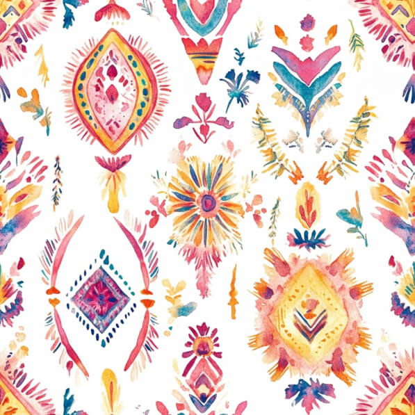 Download Colorful Watercolor Floral Pattern Patterns Online - Creative ...