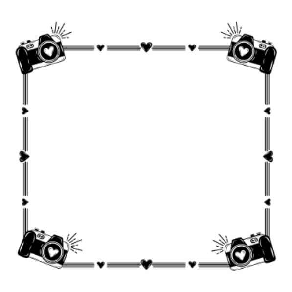 Download Decorative Camera Border Design Frames Online - Creative Fabrica