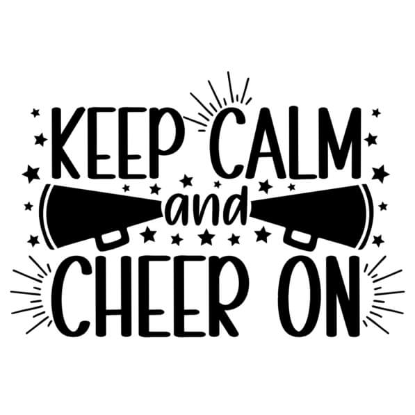 Download Keep Calm and Cheer On Motivational Design Quotes Online ...