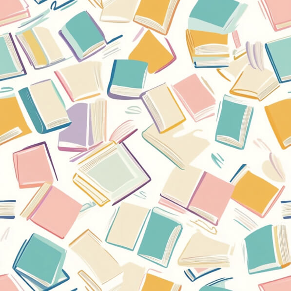 Descarga Patrón colorido de libros Patrones En Línea - Creative Fabrica