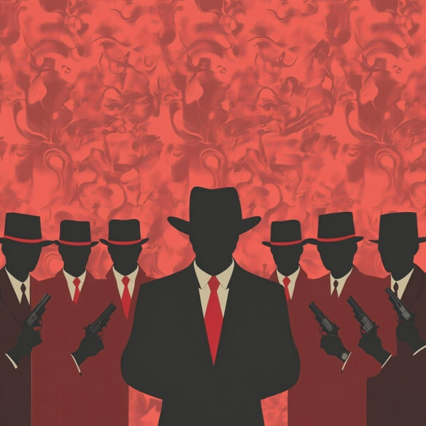 Download Stylized Gangster Silhouettes Backgrounds Online - Creative ...