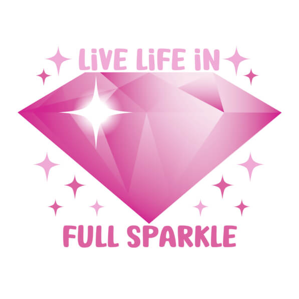 Download Stylized Pink Diamond with Sparkling Effect Quotes Online ...