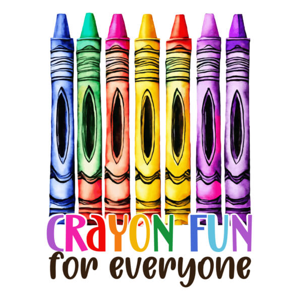 Download Colorful Crayons with Text Quotes Online - Creative Fabrica
