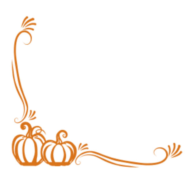Download Decorative Pumpkin Corner Design Borders & Corners Online ...