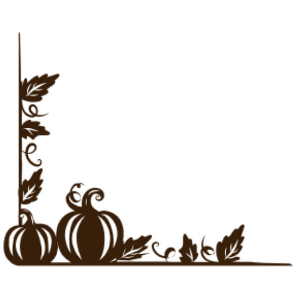 Download Autumn Decorative Corner with Pumpkins Borders & Corners ...