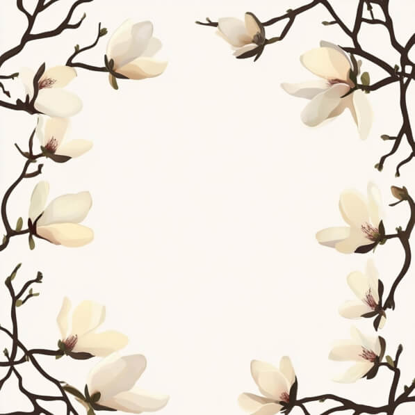 Download Magnolia Blossoms on a Light Background Backgrounds Online ...