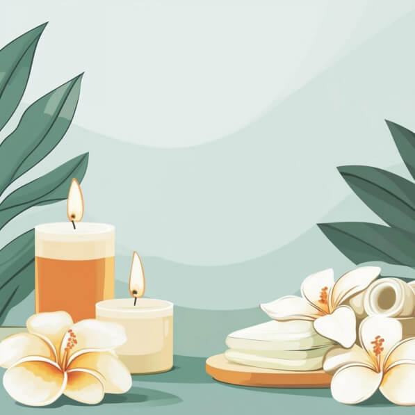 Download Spa Setting with Candles and Flowers Backgrounds Online ...
