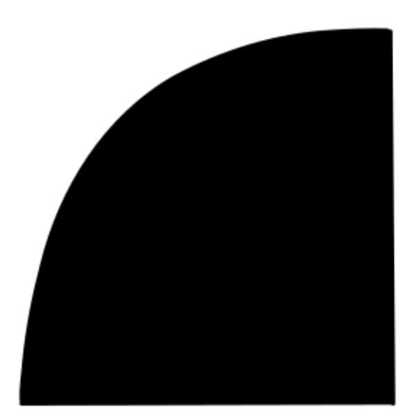 Download Abstract Black Quarter Circle Shape Borders & Corners Online ...