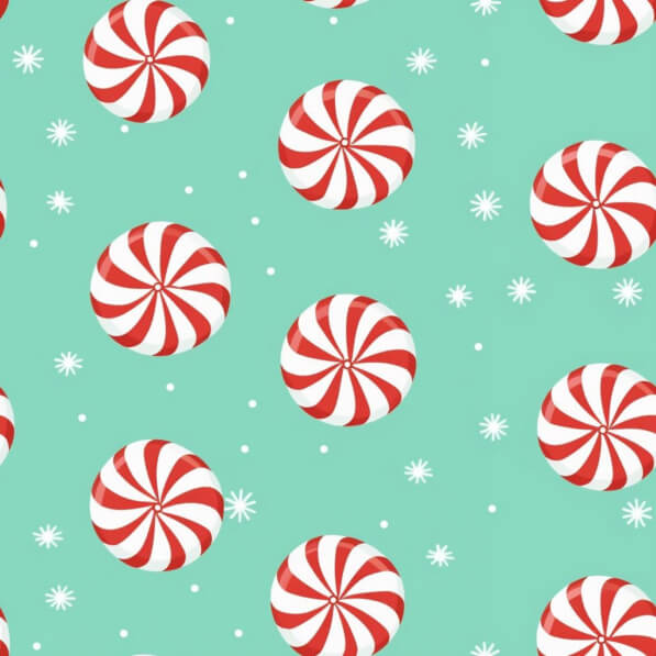 Download Peppermint Candy Pattern with Snowflakes Patterns Online ...