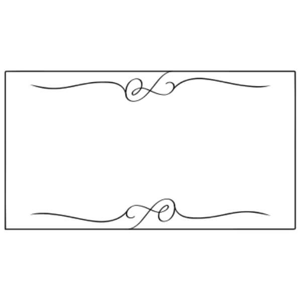 Download Elegant Rectangular Frame with Swirls Frames Online - Creative ...