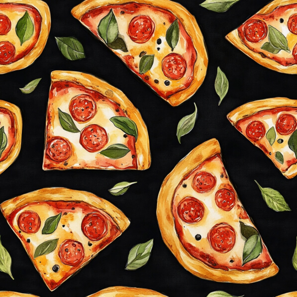 Download Pattern of Pizza Slices Patterns Online - Creative Fabrica