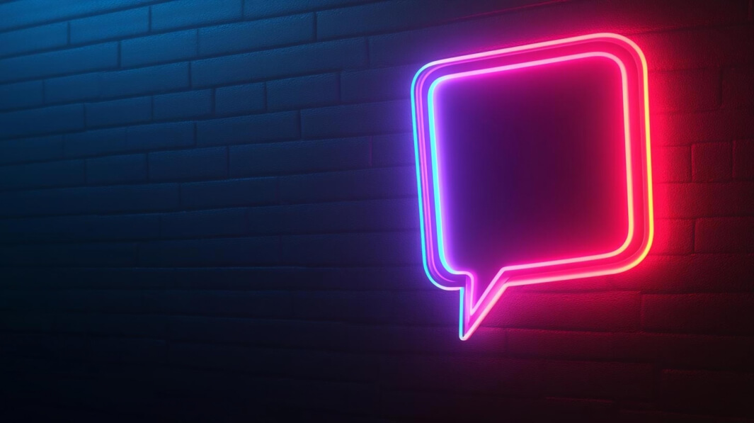 Download Neon Speech Bubble Sign Backgrounds Online - Creative Fabrica