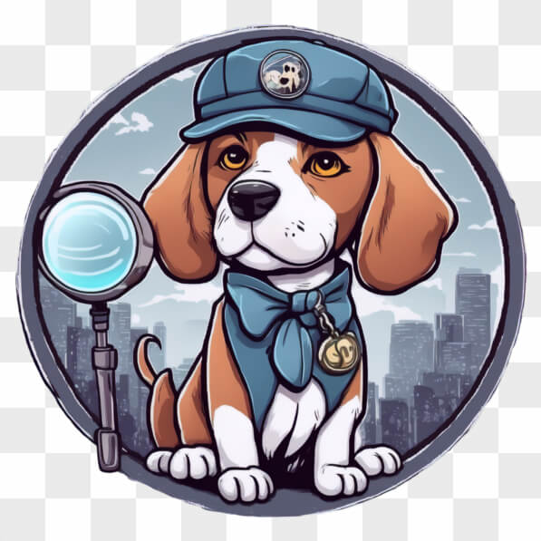 Download Detective Beagle Dog in Cityscape Cartoons Online - Creative ...