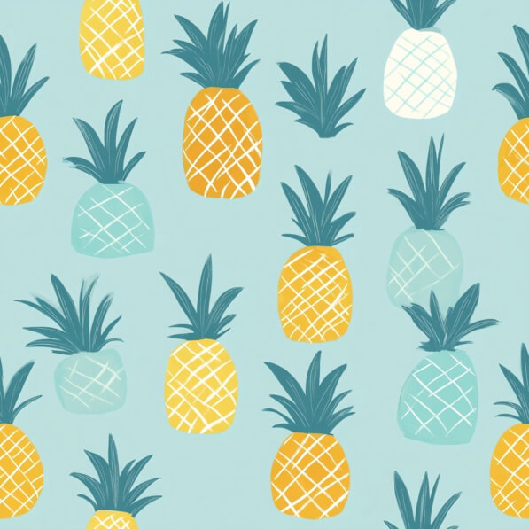 Download Playful Pineapple Pattern Patterns Online - Creative Fabrica