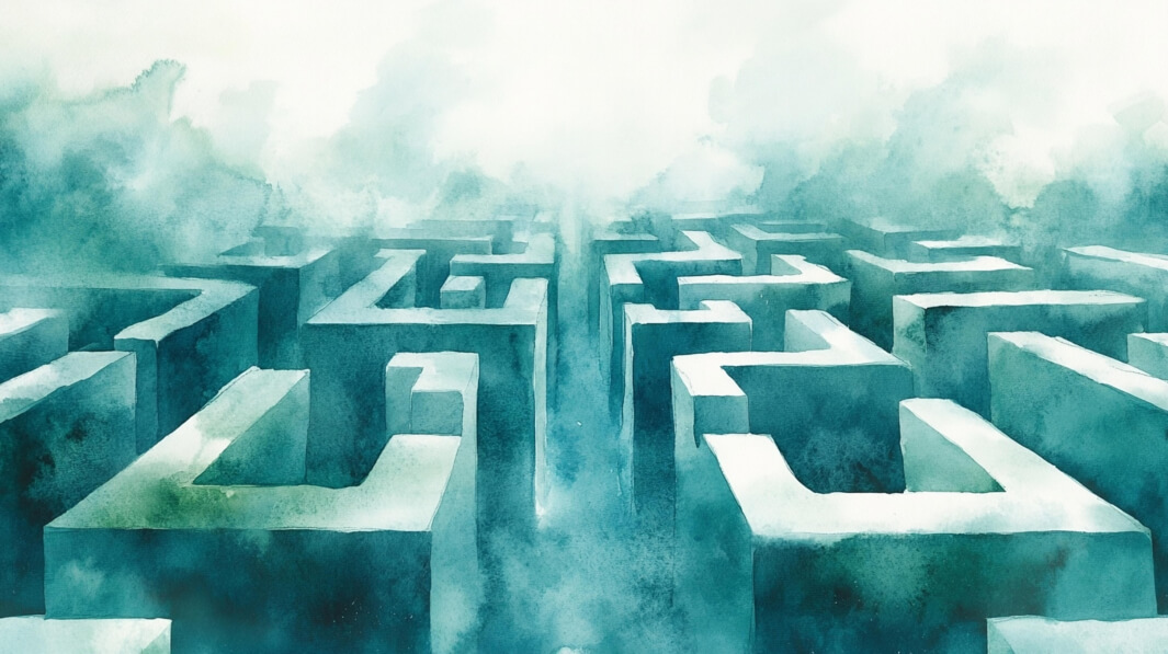 Download Intricate Maze in Soft Colors with Fog Backgrounds Online ...