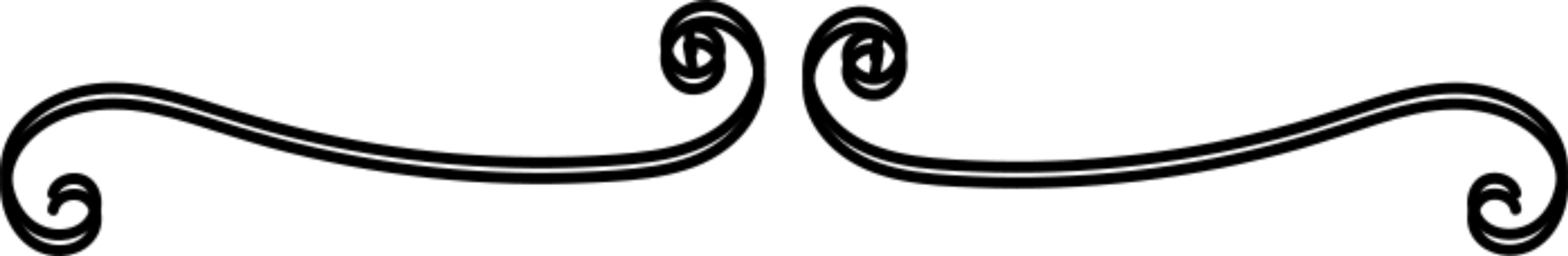 Download Decorative Black Line Design with Spirals Borders & Corners ...