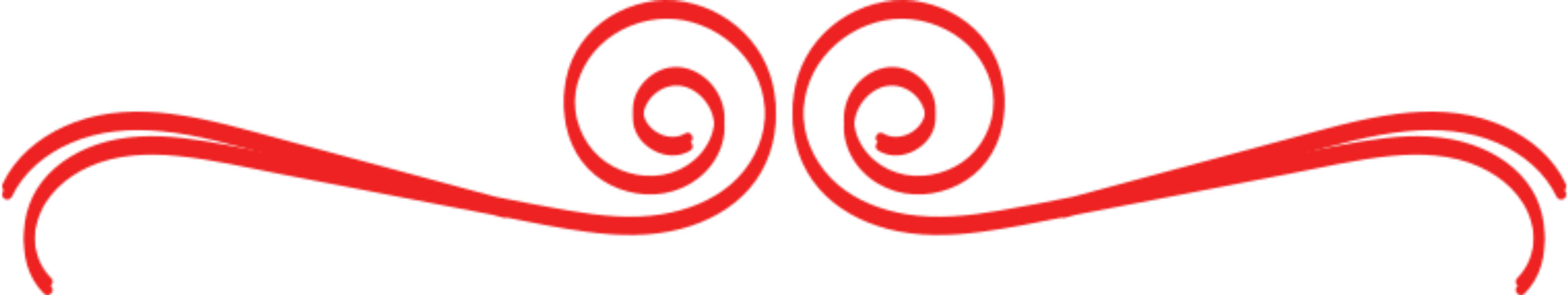 Download Decorative Red Swirls Borders & Corners Online - Creative Fabrica