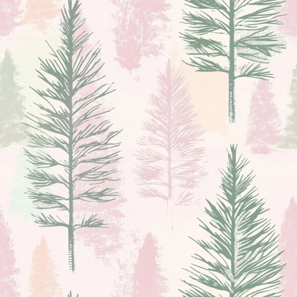 Download Pastel Evergreen Tree Pattern Patterns Online - Creative Fabrica