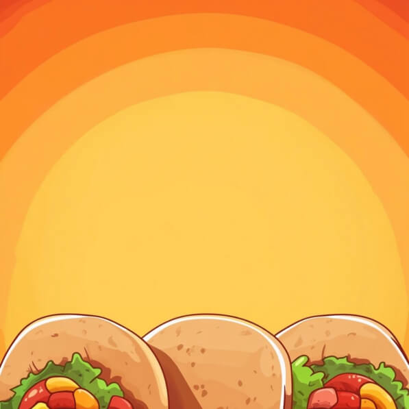 Download Colorful Tacos on a Warm Background Backgrounds Online ...