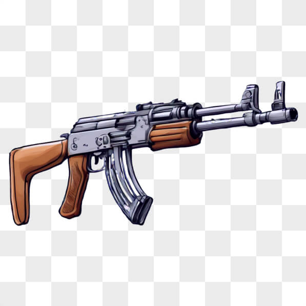 Download Stylized Assault Rifle Cartoons Online - Creative Fabrica