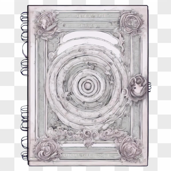 Baixe Capa de Livro Ornamentada com Design Espiral Cartoons - Creative ...