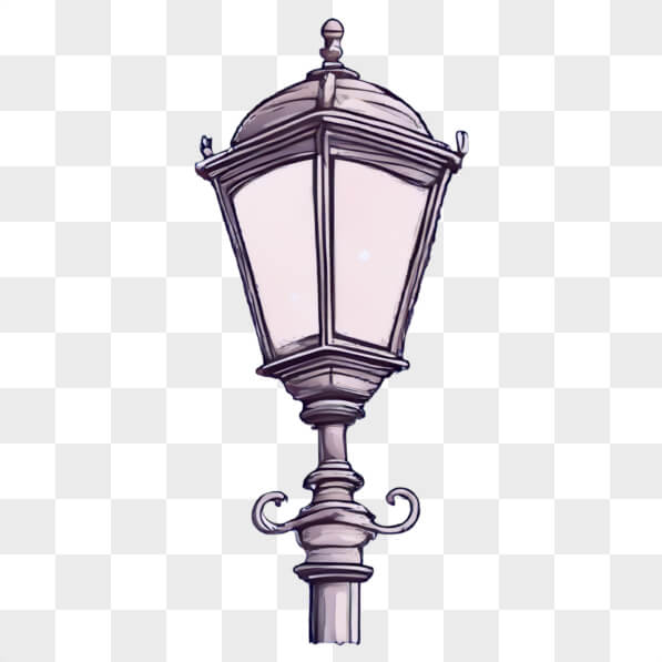 Download Vintage Street Lamp Cartoons Online - Creative Fabrica
