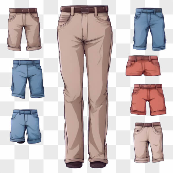 Download Collection of Pants and Shorts Cartoons Online - Creative Fabrica