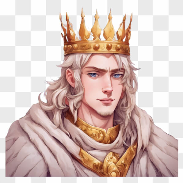 Download Portrait of a Young King Cartoons Online - Creative Fabrica