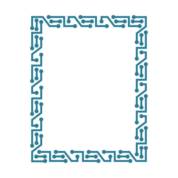 Download Circuit Board Pattern Border Frames Online - Creative Fabrica