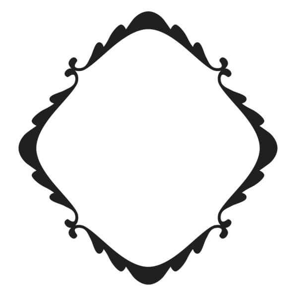 Download Ornate Black Decorative Frame Frames Online - Creative Fabrica