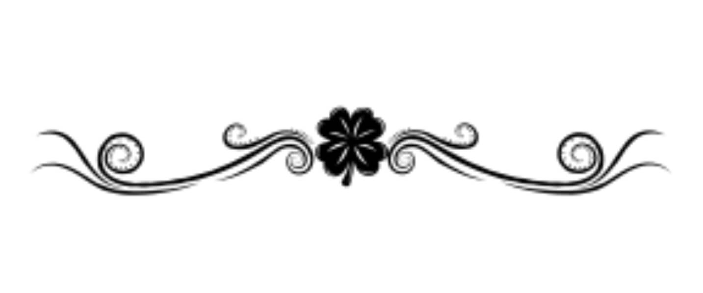 Descarga Elegante adorno negro decorativo con trébol Bordes y Esquinas ...