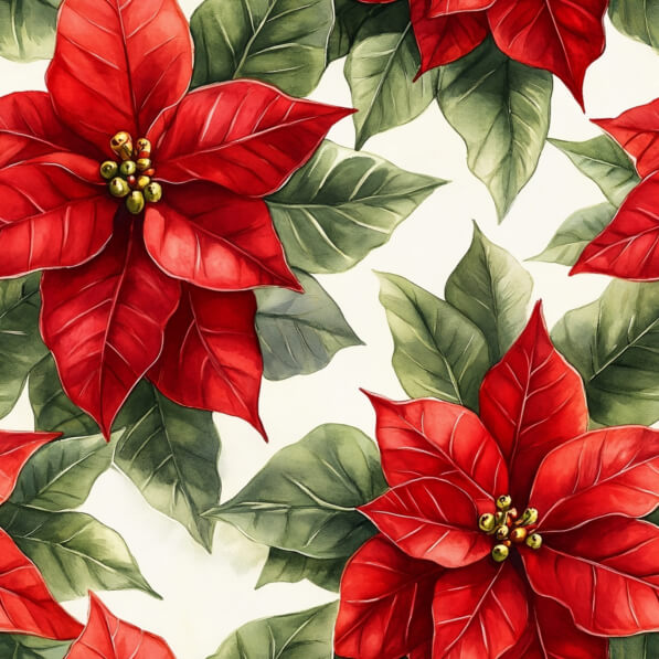 Descarga Flores de Nochebuena Vibrantes Patrones En Línea - Creative ...