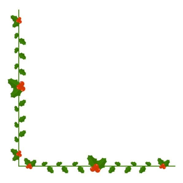 Download Holly Frame for Holiday Decorations Borders & Corners Online ...
