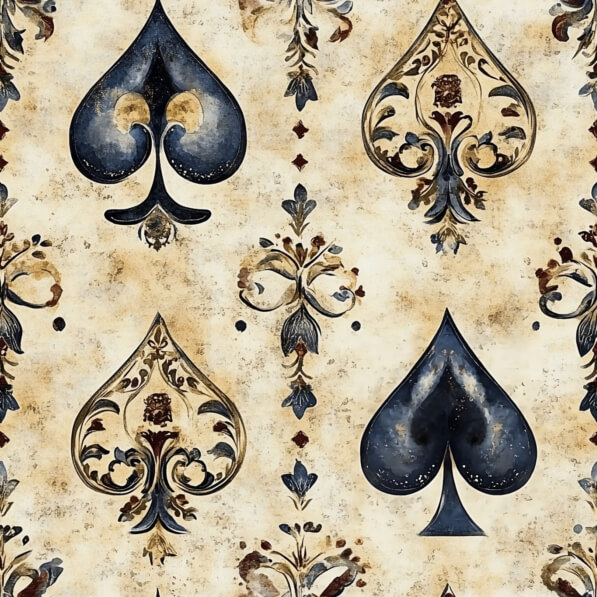 Download Decorative Spade Pattern Patterns Online - Creative Fabrica