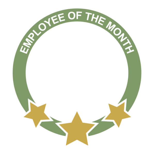 Download Employee of the Month Emblem Frames Online - Creative Fabrica