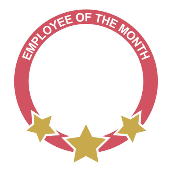 Download Employee of the Month Badge Frames Online - Creative Fabrica