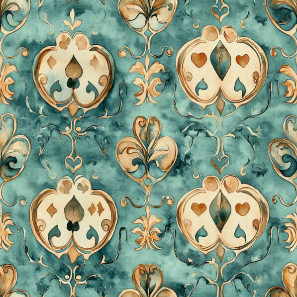 Download Intricate Watercolor Pattern with Floral Motifs Patterns ...