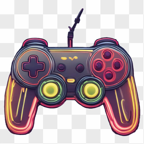 Download Colorful Video Game Controller Art Cartoons Online - Creative ...
