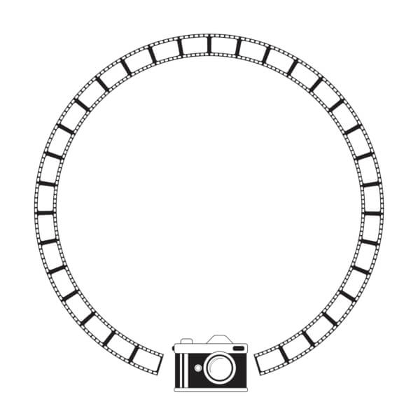 Download Circular Film Strip and Camera Icon Design Frames Online ...
