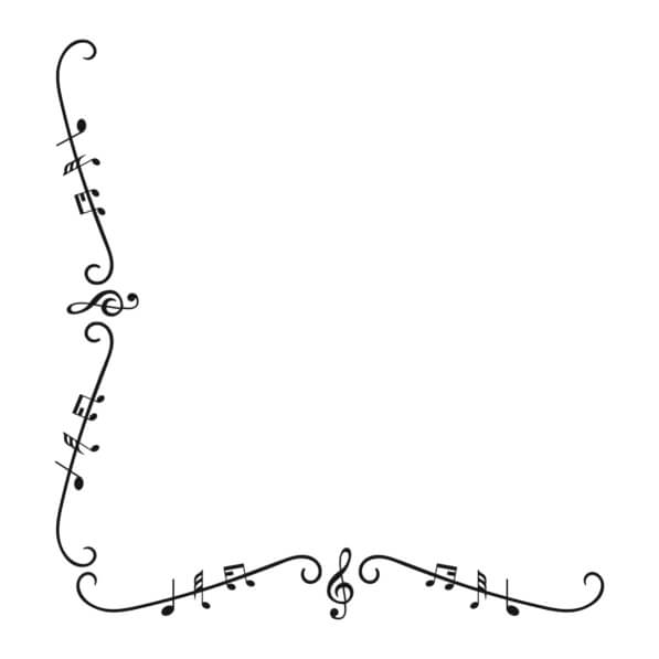 Download Musical Notes Decorative Border Borders & Corners Online ...