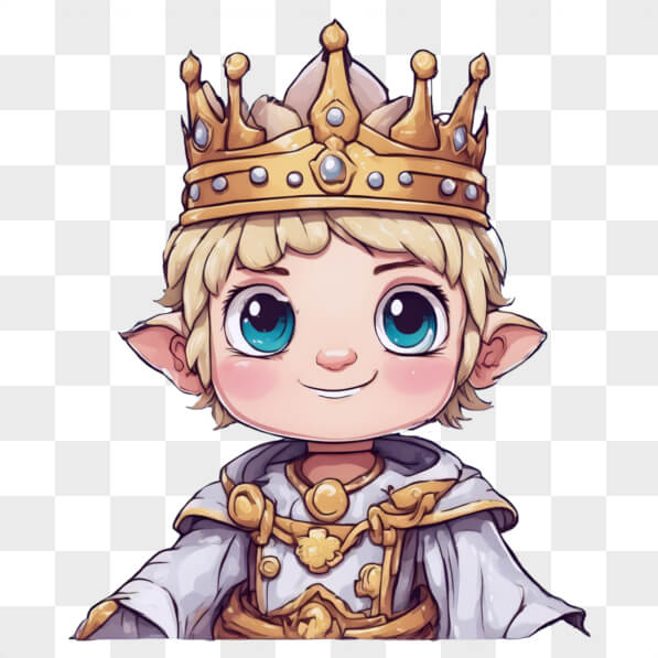 Download Cartoon Elf Koning Personage Cartoons online op Creative Fabrica