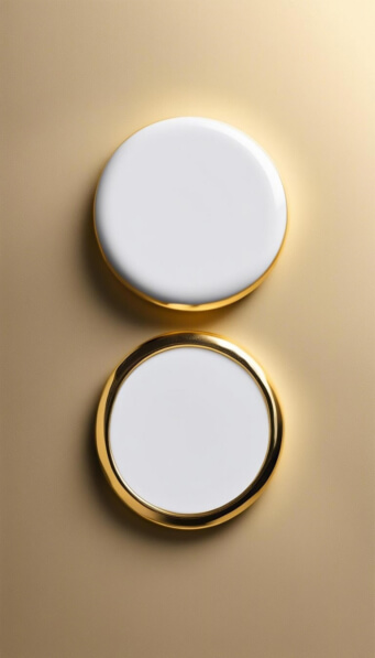 Download Elegant Circular Objects on Gold Background Mockups Online ...