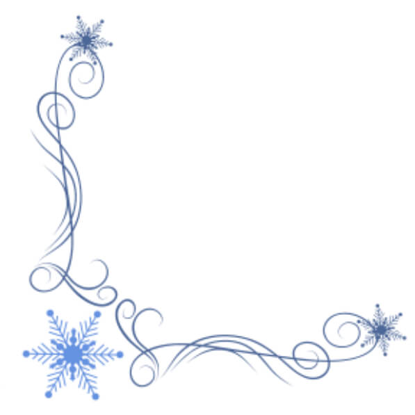 Download Decorative Winter Border with Snowflakes Borders & Corners ...