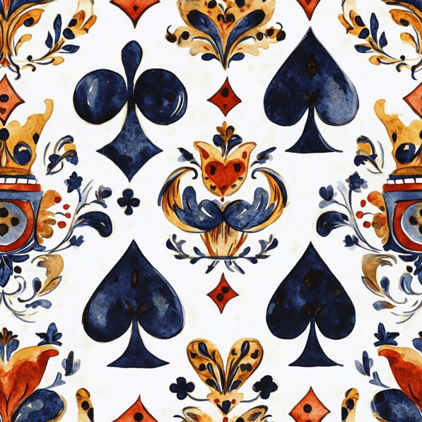 Download Decorative Playing Card Pattern Patterns Online - Creative Fabrica