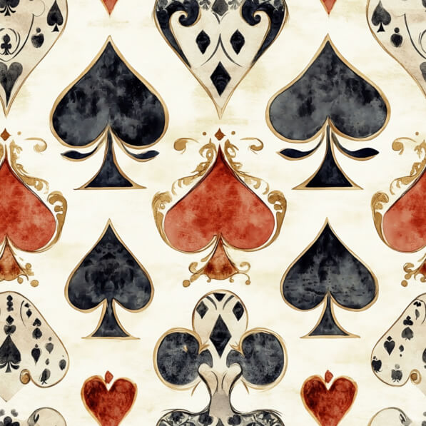 Download Elegant Playing Card Suit Pattern Patterns Online - Creative ...
