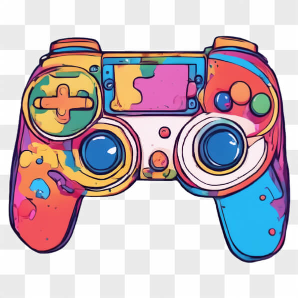 Download Colorful Gaming Controller Cartoons Online - Creative Fabrica