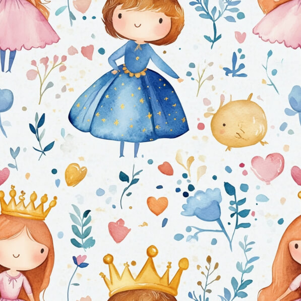 Baixe Ilustração Infantil Fantasiosa Padrões - Creative Fabrica