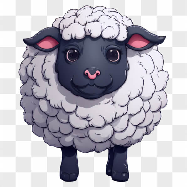 Download Schattig Cartoon Schaap Cartoons online op Creative Fabrica